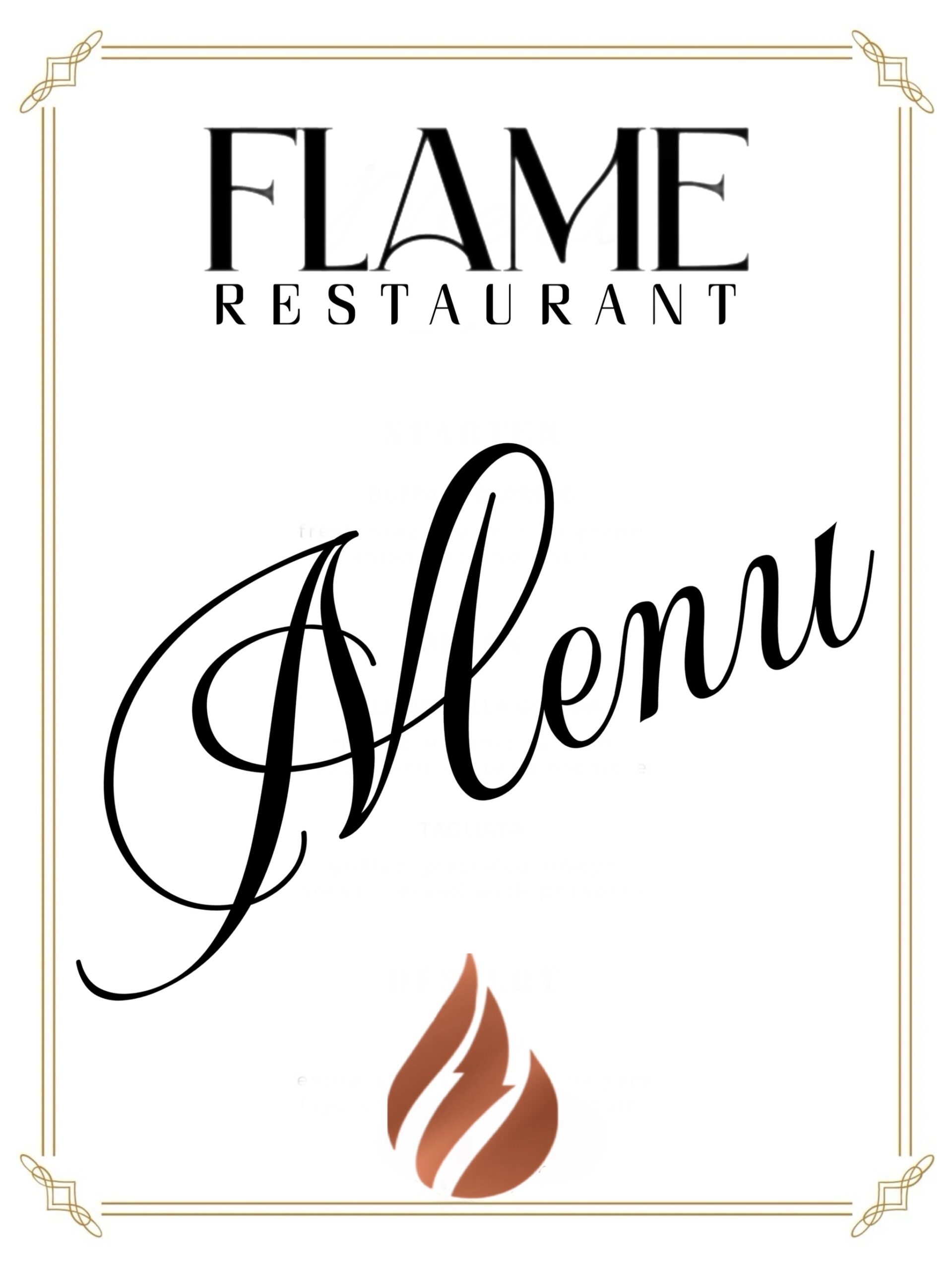 Menu - Flame-Restaurant